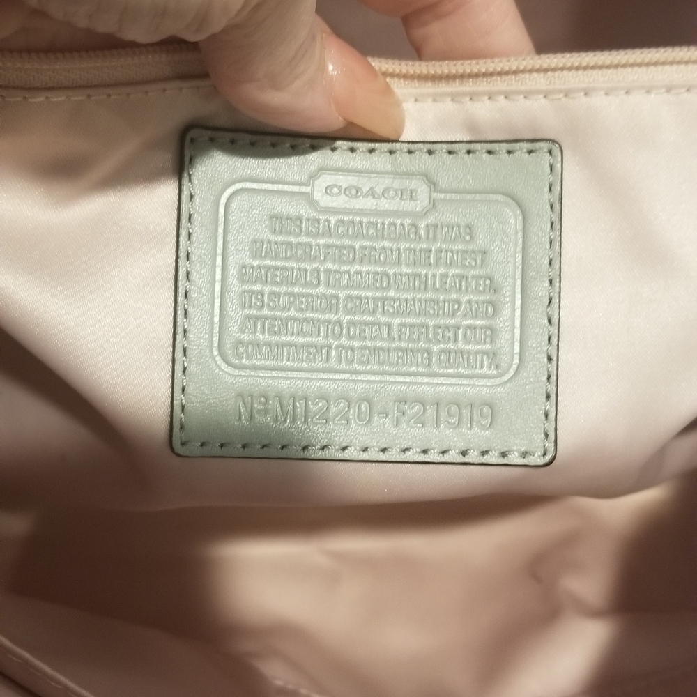 Coach Alexandra Gray Signature Chain Tote - Gem